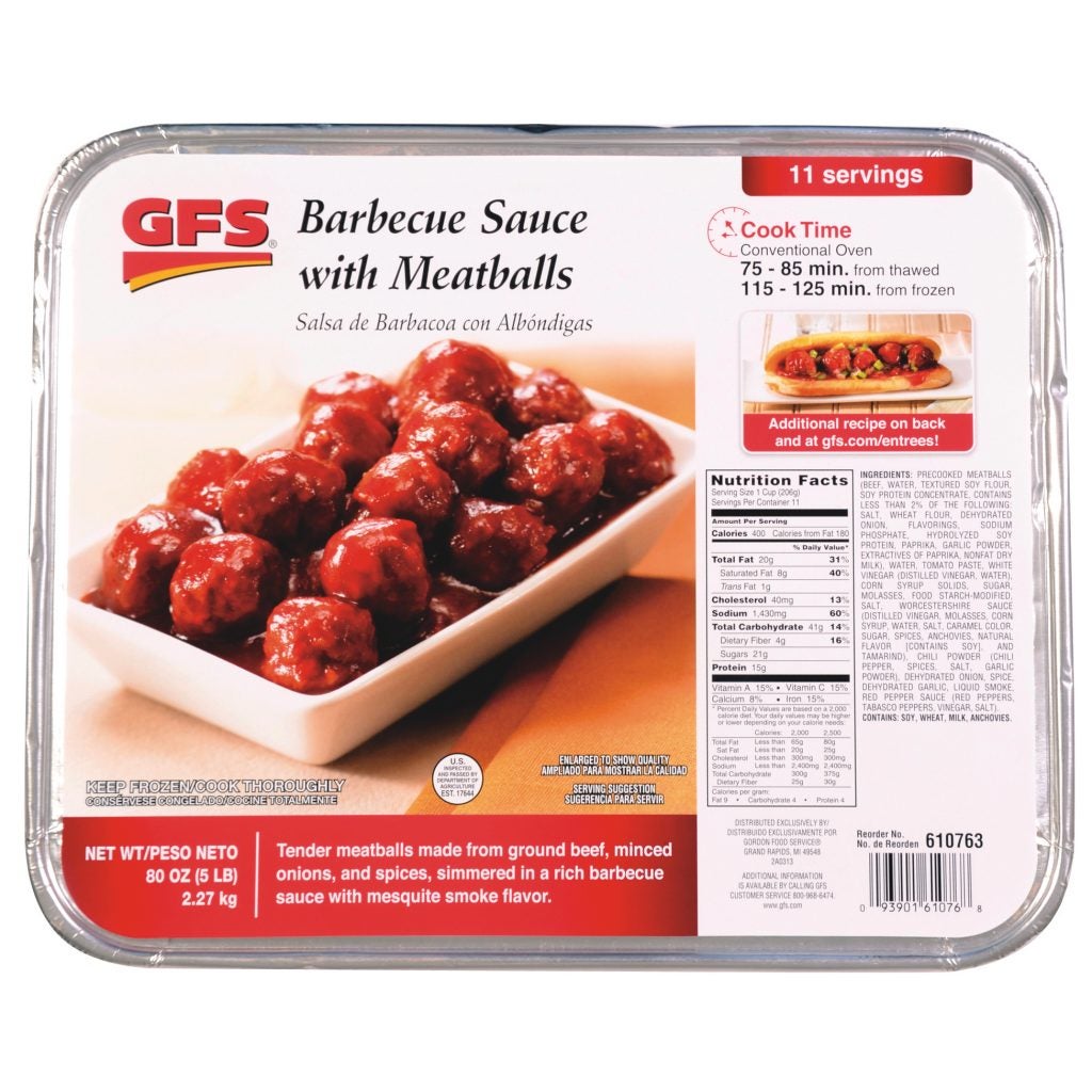 Barbecue Meatballs - Gordon Food Service Store