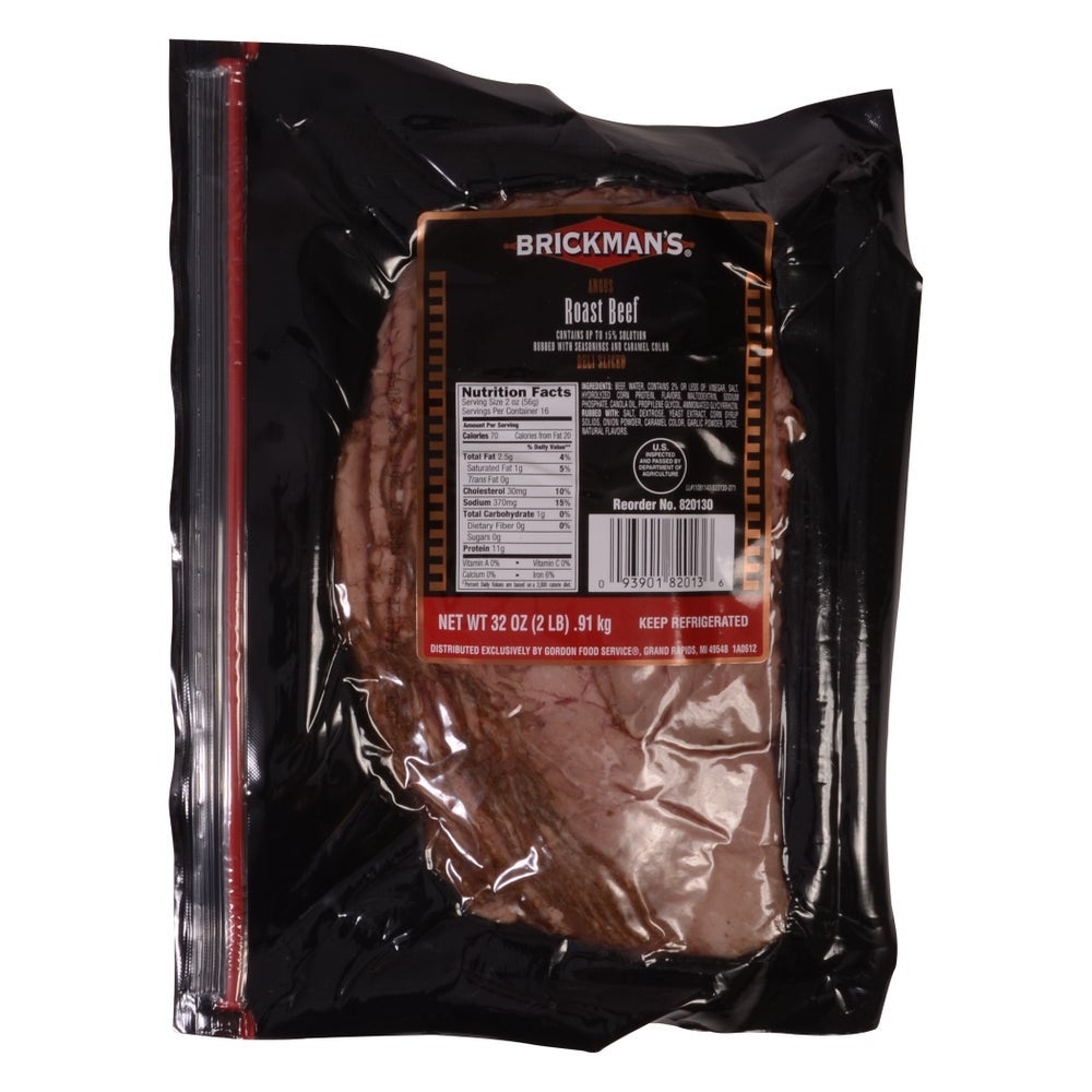 USDA Choice Angus Sliced Beef Roast, Medium Rare - Gordon Food Service ...