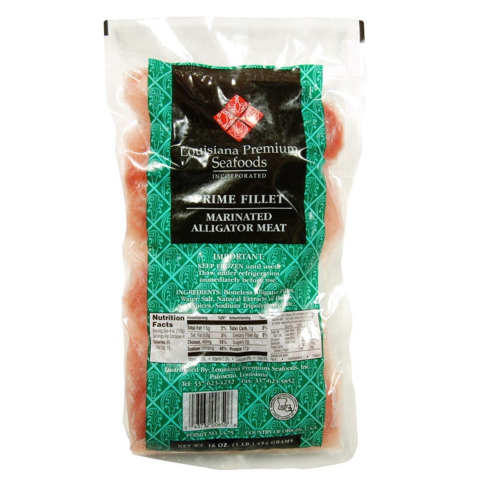Alligator Fillets, Farm-Raised, Boneless, Skinless - Gordon Food ...