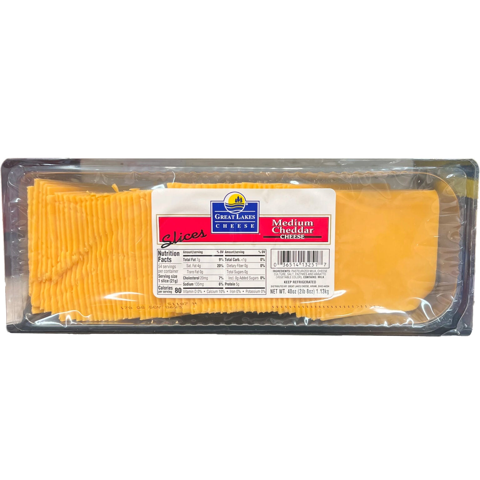 Med Cheddar Sliced 6,2.5# GLC - Gordon Food Service Store