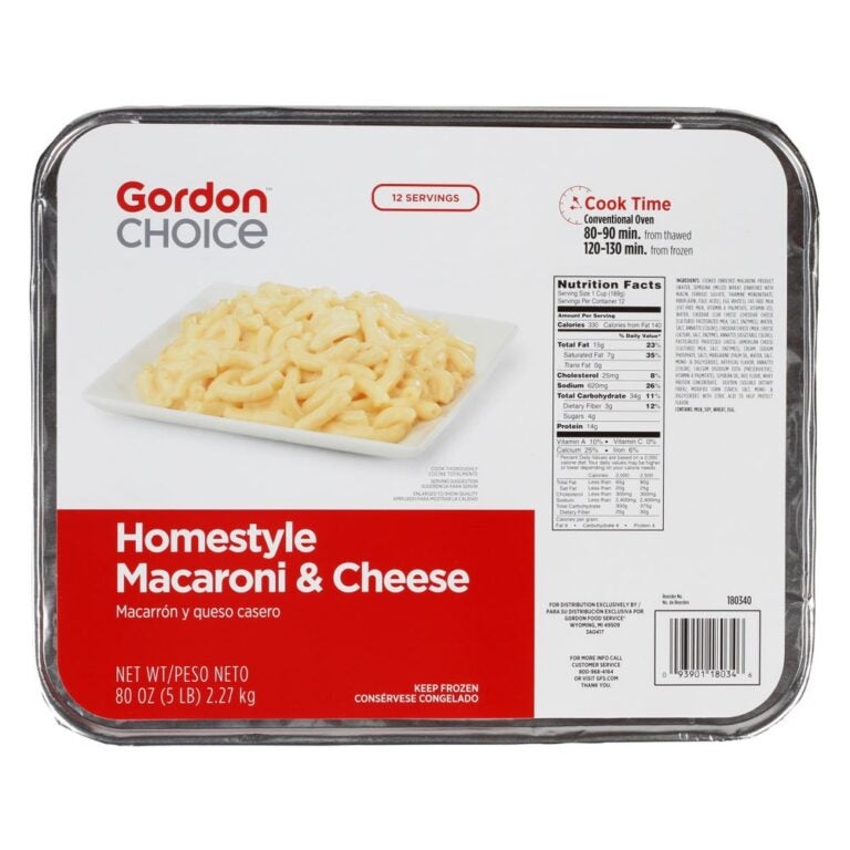 Homestyle Macaroni & Cheese Entree - Gordon Food Service Store