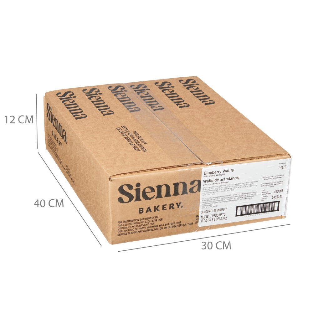 WAFFLE LIEGE BLUEB IW 36CT SIENNA - Gordon Food Service Store