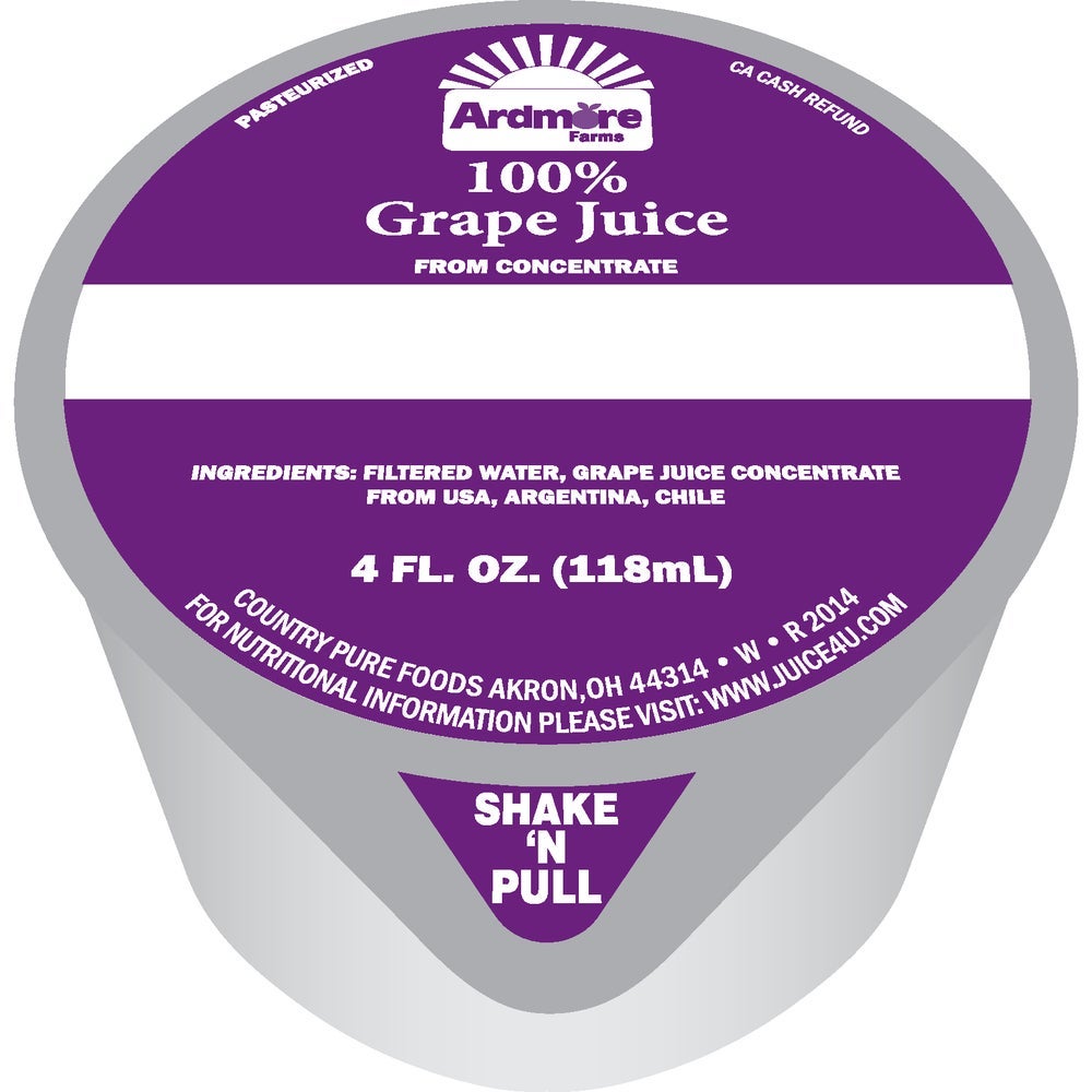 4flz Grape Juice 100% Ardmore - Gordon Food Service Store